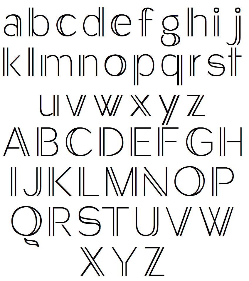 Simple Fancy Font Alphabet Galleryhip The Hippest Galleries 